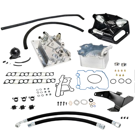 BPD Diesel OEM Oil Cooler Relocation kit - 6.0 Powerstroke (2003-2007 ...